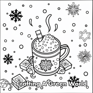 Hot Chocolate Coloring Pages - Free & Printable!
