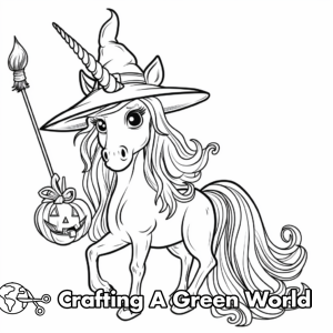 Halloween Unicorn Coloring Pages - Free & Printable!