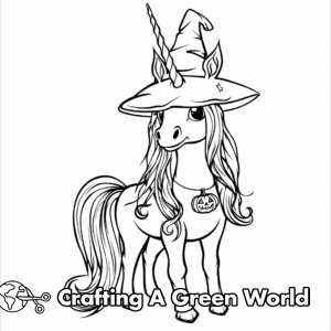 Halloween Unicorn Coloring Pages - Free & Printable!