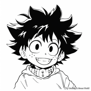 Deku Coloring Pages - Free & Printable!