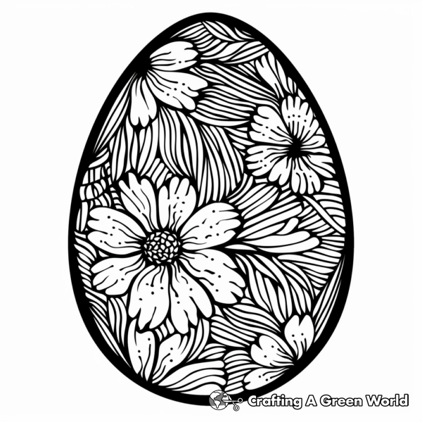 Easter Egg Coloring Pages For Adults - Free & Printable!