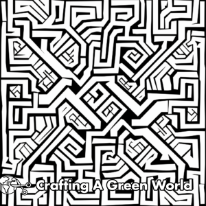 Maze Coloring Pages - Free & Printable!
