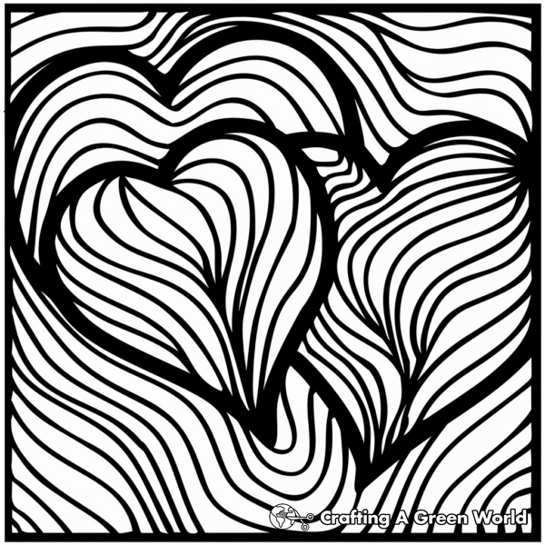 Two Hearts Coloring Pages - Free & Printable!
