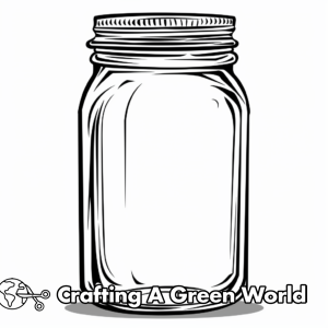 Empty Jar Coloring Pages - Free & Printable!