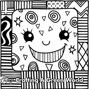 Felt Coloring Pages - Free & Printable!