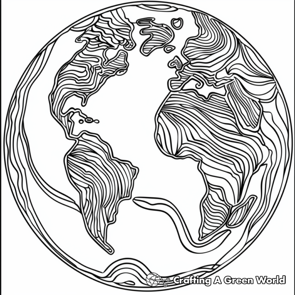 Globe Coloring Pages - Free & Printable!