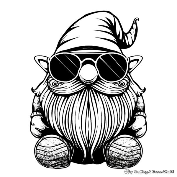 Summer Gnome Coloring Pages - Free & Printable!