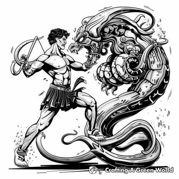 Greek Mythology Creatures Coloring Pages - Free & Printable!