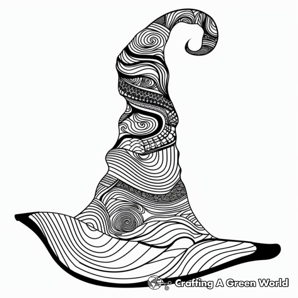 Witch Hat Coloring Pages - Free & Printable!