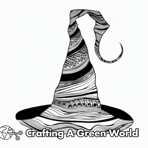 Witch Hat Coloring Pages - Free & Printable!