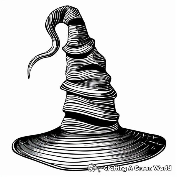 Witch Hat Coloring Pages - Free & Printable!