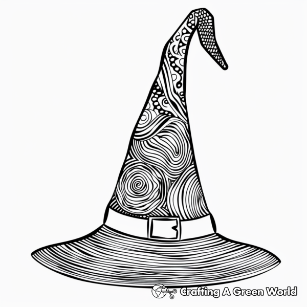 Witch Hat Coloring Pages - Free & Printable!