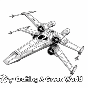 X-Wing Coloring Pages - Free & Printable!
