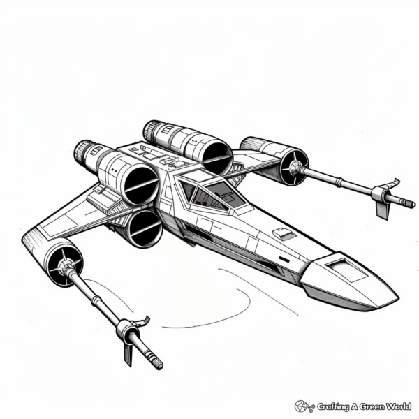 X-Wing Coloring Pages - Free & Printable!