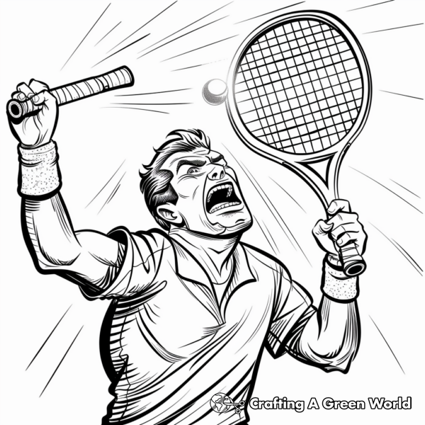 Tennis Coloring Pages - Free & Printable!
