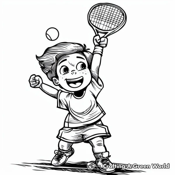 Tennis Coloring Pages - Free & Printable!