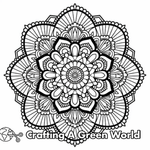 Difficult Mandala Coloring Pages - Free & Printable!