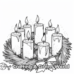 Advent Wreath Coloring Pages - Free & Printable!
