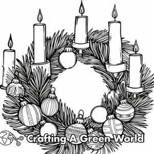 Advent Wreath Coloring Pages - Free & Printable!