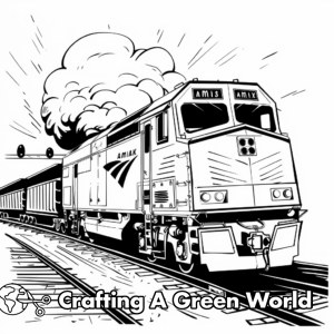 Amtrak Coloring Pages - Free & Printable!