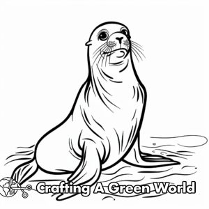 Sea Lion Coloring Pages - Free & Printable!