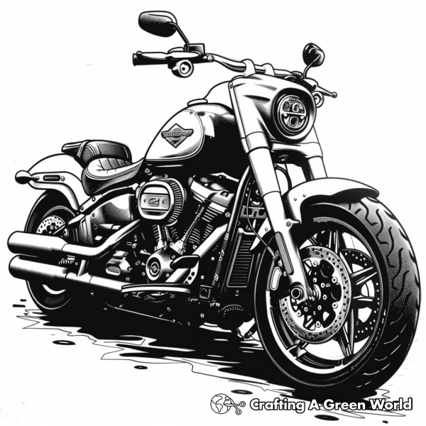 Harley Davidson Coloring Pages - Free & Printable!