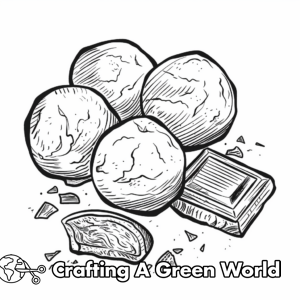 Chocolate Coloring Pages - Free & Printable!