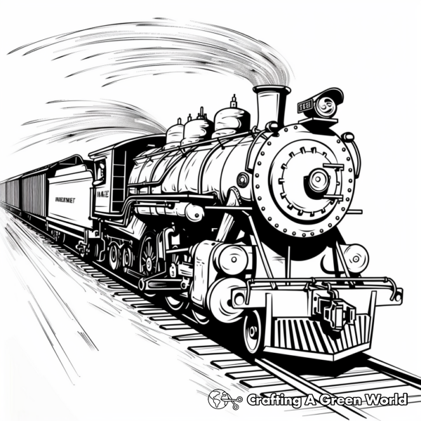Freight Train Coloring Pages - Free & Printable!