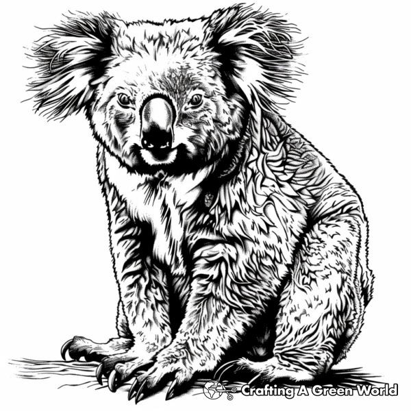 Koala For Adults Coloring Pages - Free & Printable!