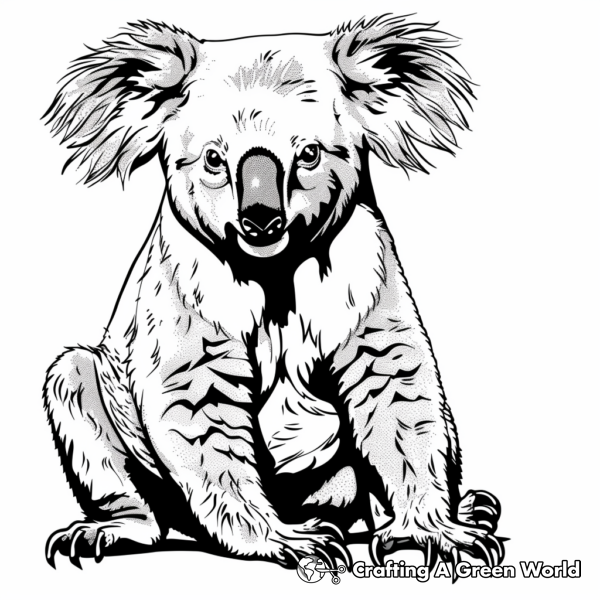 Koala For Adults Coloring Pages - Free & Printable!