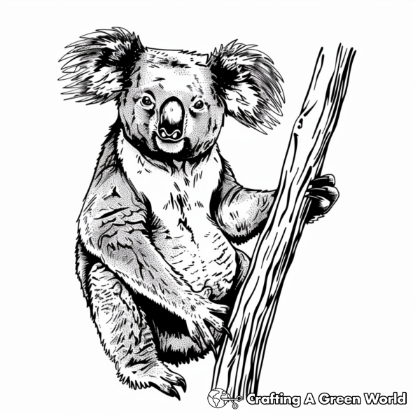 Koala For Adults Coloring Pages - Free & Printable!