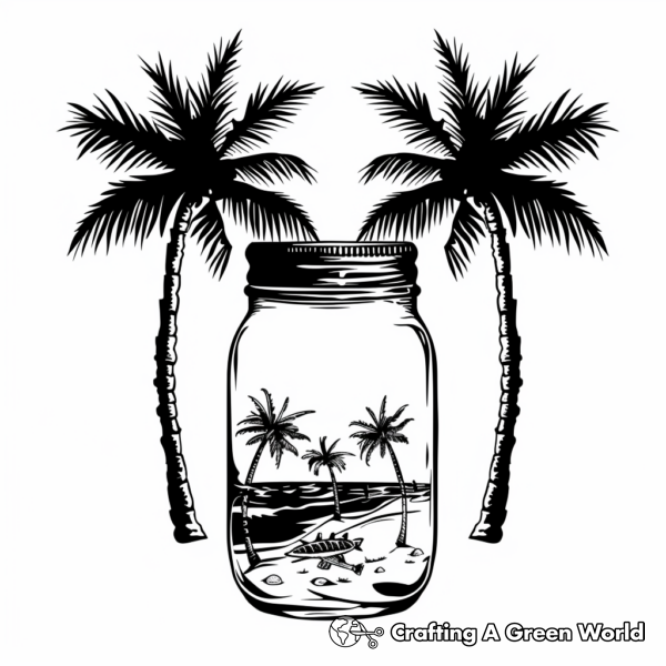 Mason Jar Coloring Pages - Free & Printable!