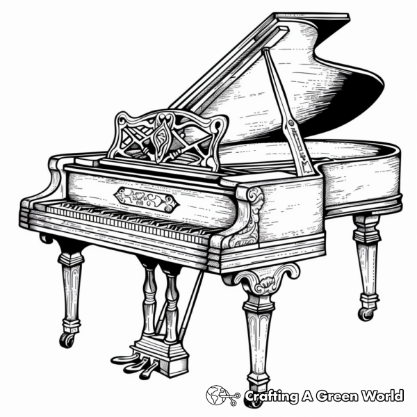 Piano Coloring Pages - Free & Printable!