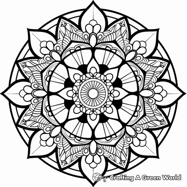 Geometric Mandala Coloring Pages - Free & Printable!