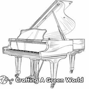 Piano Coloring Pages - Free & Printable!