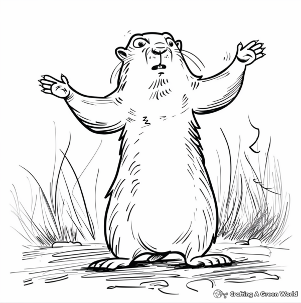 Groundhog Day Coloring Pages - Free & Printable!