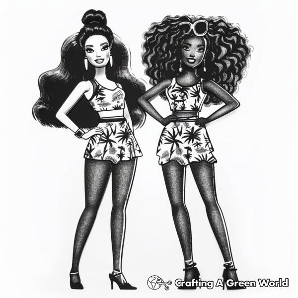 Black Barbie Coloring Pages - Free & Printable!