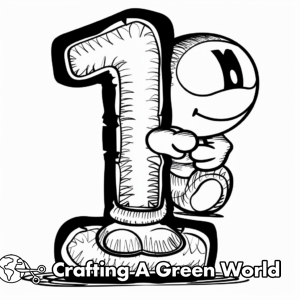 Number 1 Coloring Pages - Free & Printable!