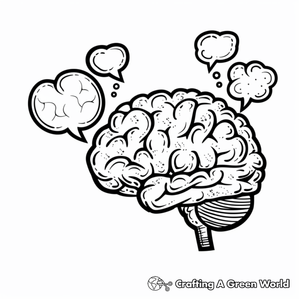 Brain Coloring Pages - Free & Printable!