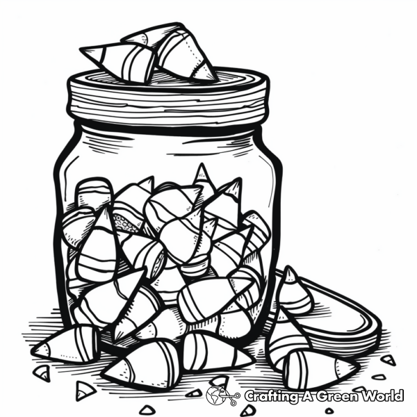 Candy Corn Coloring Pages - Free & Printable!