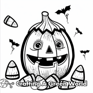 Candy Corn Coloring Pages - Free & Printable!