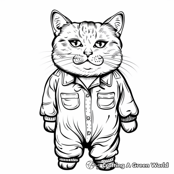 Cartoon Cat Coloring Pages - Free & Printable!