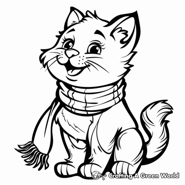 Cartoon Cat Coloring Pages - Free & Printable!