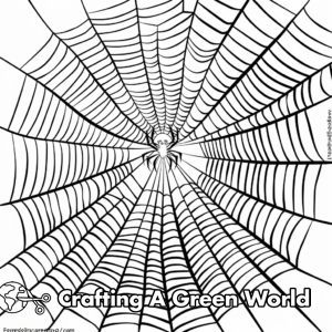 Spider Web Coloring Pages - Free & Printable!
