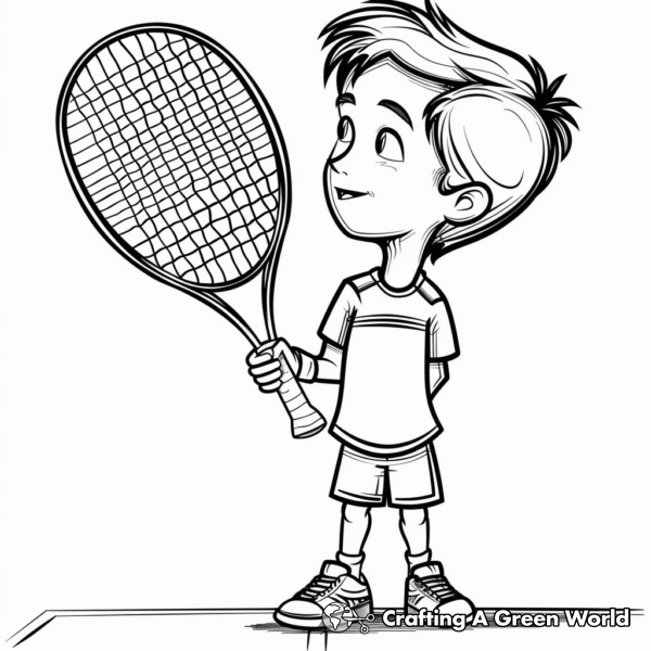 Tennis Coloring Pages - Free & Printable!