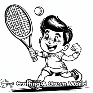 Tennis Coloring Pages - Free & Printable!