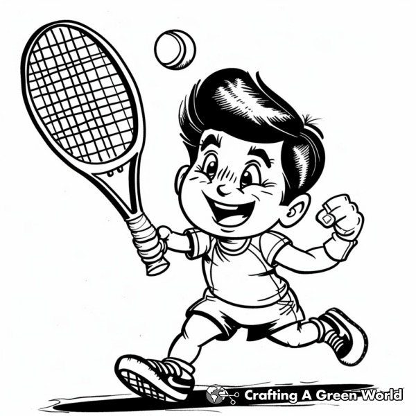 Tennis Coloring Pages - Free & Printable!