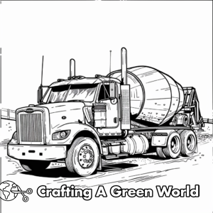 Cement Truck Coloring Pages - Free & Printable!