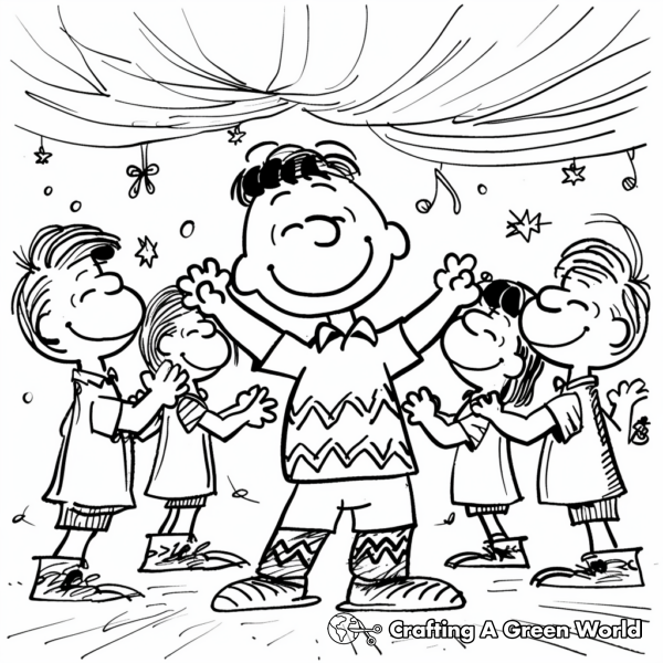 Charlie Brown Christmas Coloring Pages - Free & Printable!