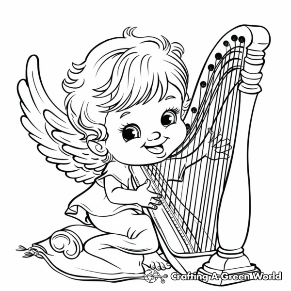 Cute Angel Coloring Pages - Free & Printable!